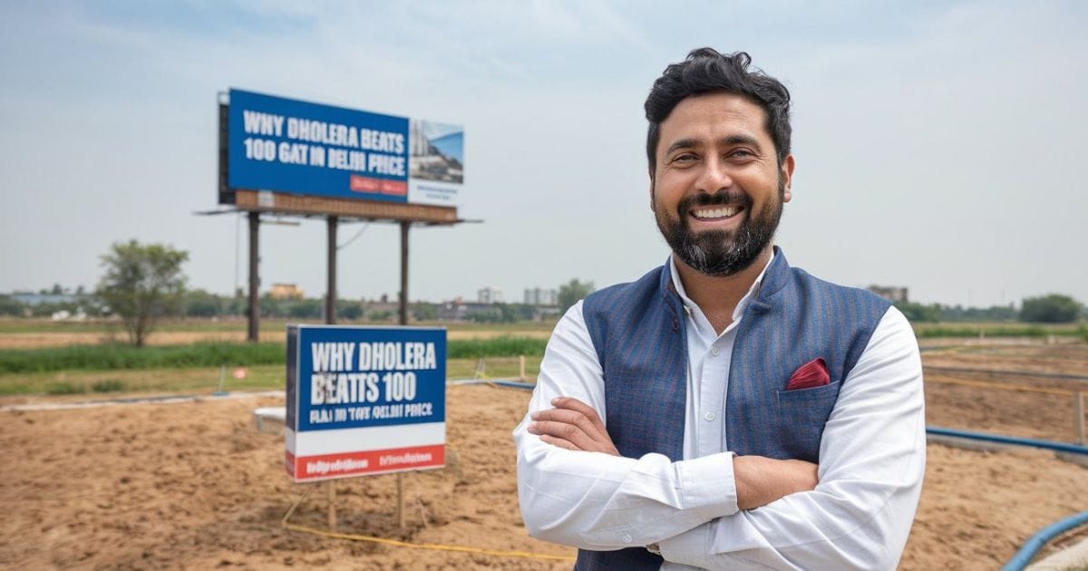 Why Dholera Is Cheaper Than 100 Gaj Plots in Delhi